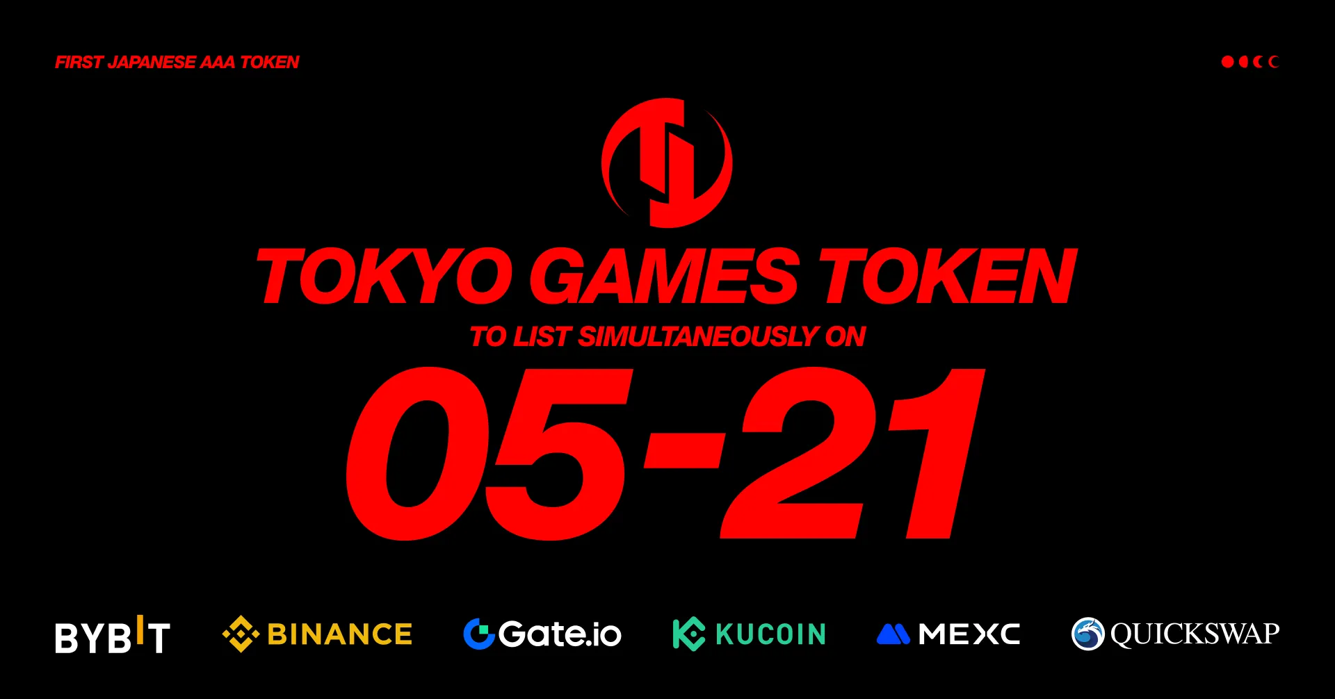 Tokyo Games Token (TGT) was simultaneously listed on six leading overseas exchanges, including ...